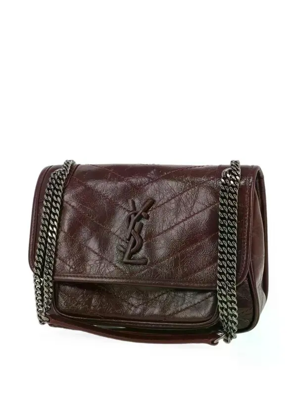 Saint Laurent 2010s Baby Niki Logo-plaque Shoulder Bag - Red