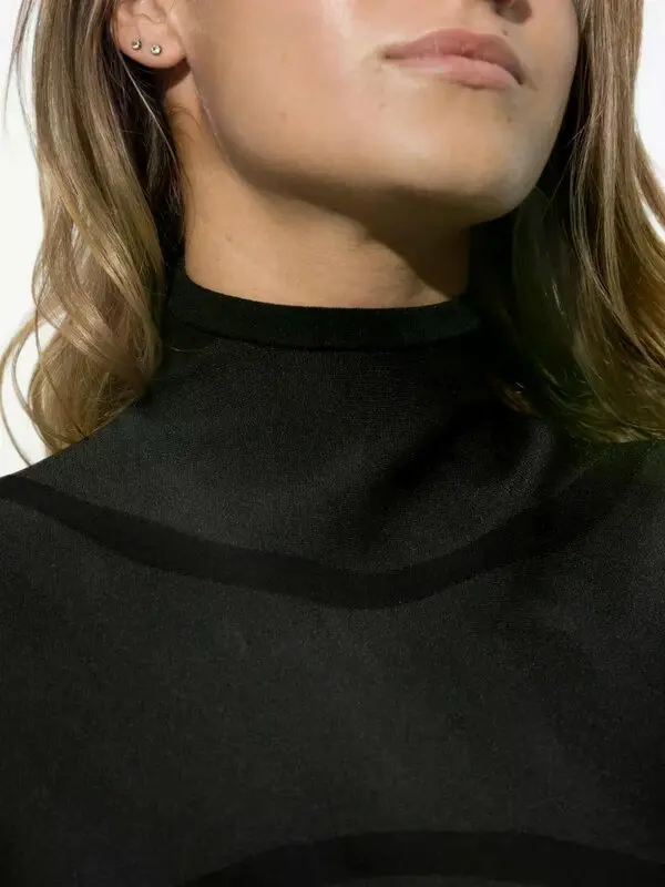 Alexander McQueen High-neck Panelled Mini Dress
