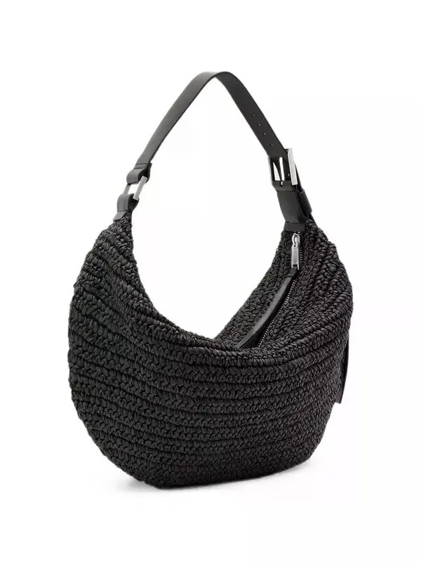 ALLSAINTS Luna Woven Leather Shoulder Bag