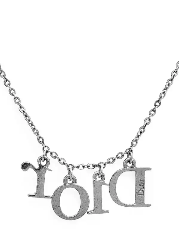 Dior Logo Charm Pendant Necklace