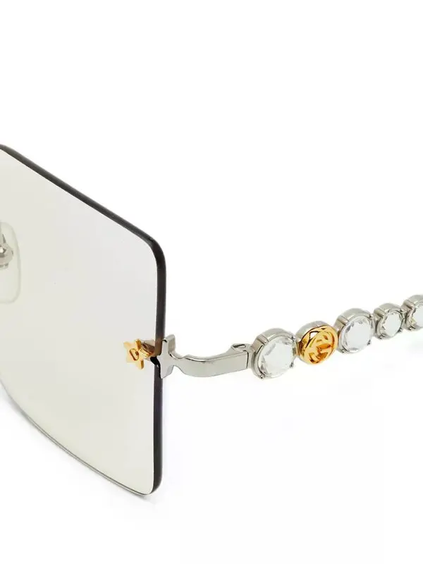 Gucci Crystal-embellished Square Sunglasses