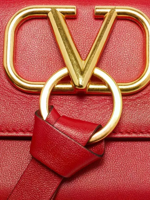 Valentino Garavani Vring Leather Cross Body Bag