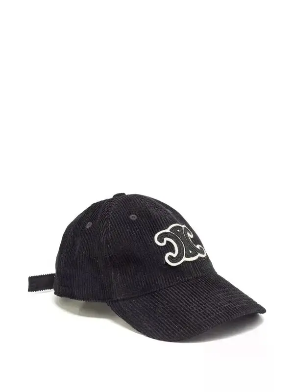 Celine Triomphe Corduroy Baseball Cap