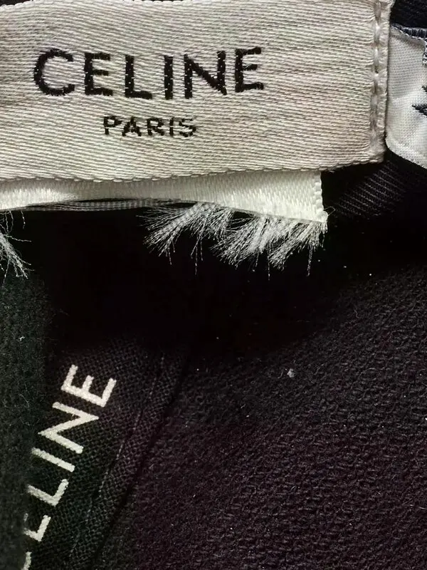 Celine Triomphe Corduroy Baseball Cap