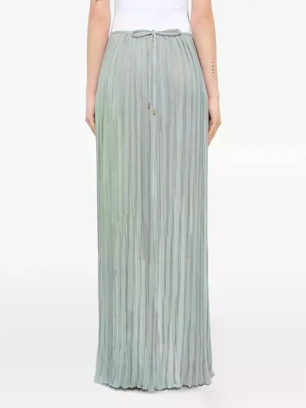 LANVIN Pleated Drawstring-fastening Maxi Skirt
