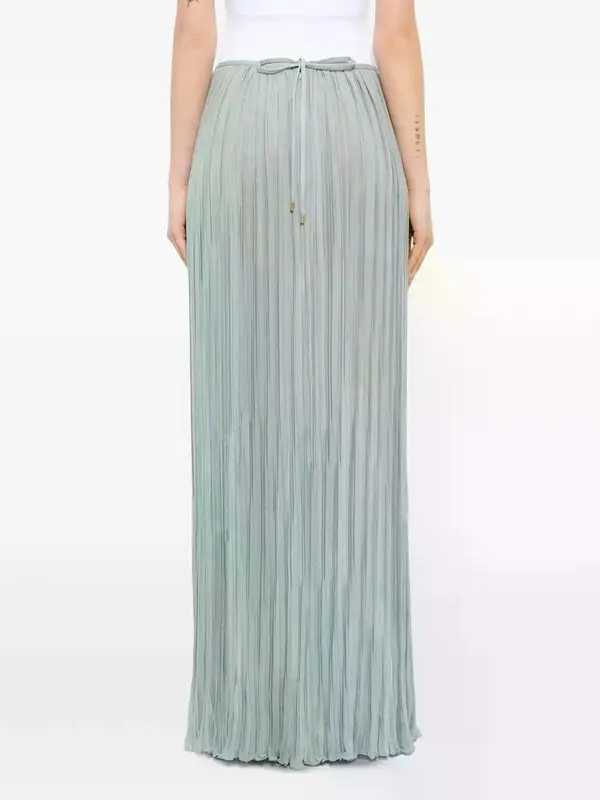 LANVIN Pleated Drawstring-fastening Maxi Skirt