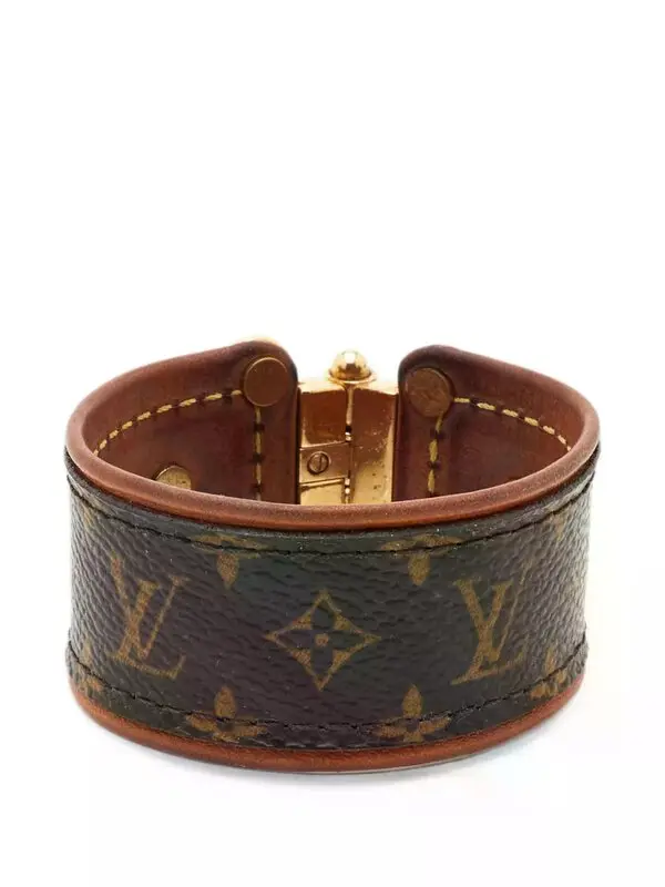 LOUIS VUITTON Save It Monogram Cuff Bracelet