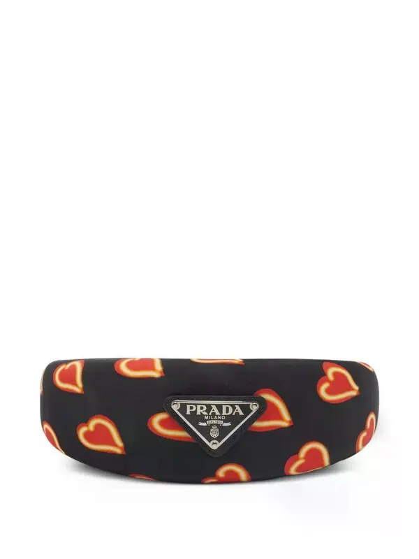 Prada Heart-print Re-nylon Headband