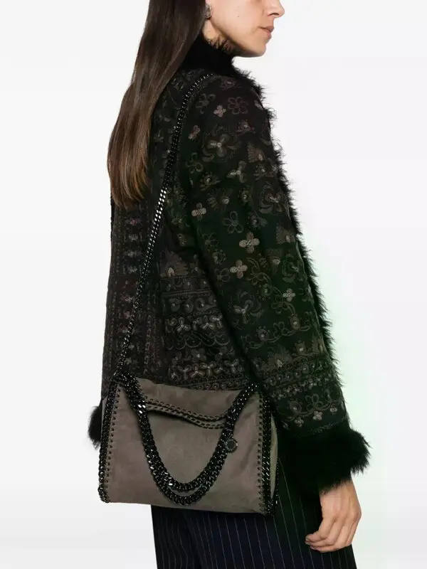 Stella McCartney Mini Falabella Chain-trim Shoulder Bag - Brown