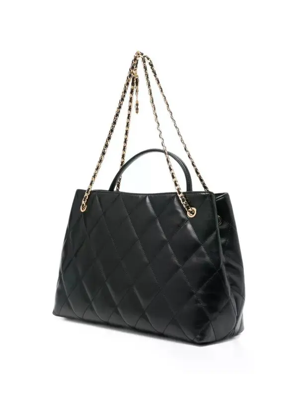 Tory Burch Fleming Carryal Quilted Leather Tote Bag