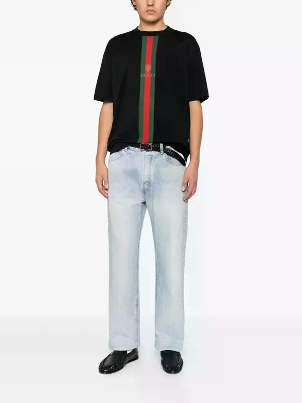 Gucci Cotton Jersey T-shirt With Print - Black
