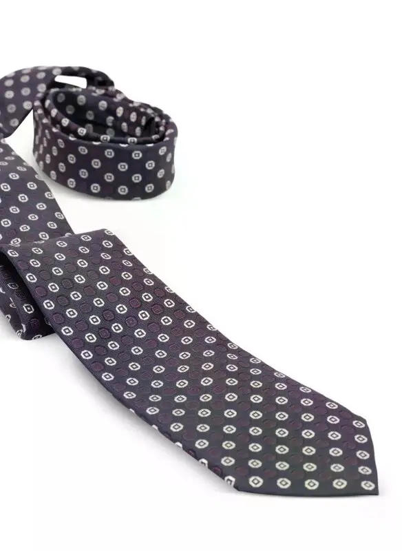 Saint Laurent Tie In Silk Jacquard