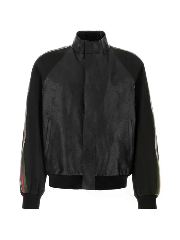 Gucci Web-stripe Panelled Bomber Jacket