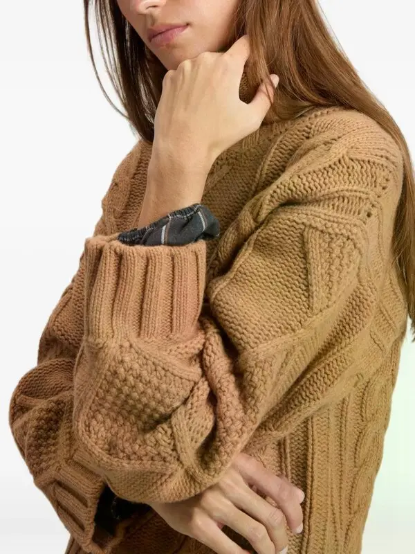 Woolrich Aran-knit Turtleneck Sweater