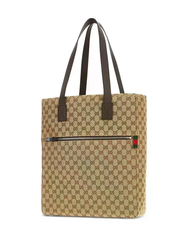 Gucci Medium Gg Canvas Monogram Tote Bag