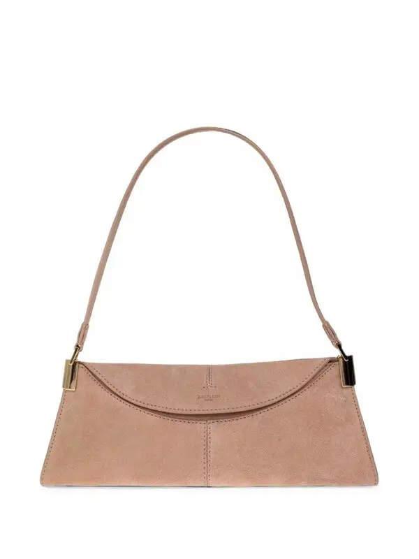 Balmain 64-83 Small Suede Shoulder Bag