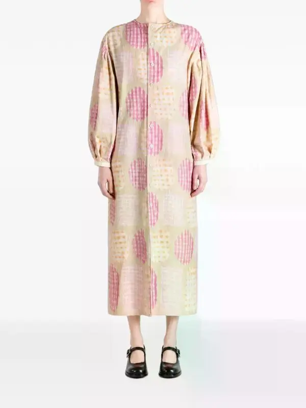 COMME DES GARÇONS TAO Patchwork Corduroy Midi Dress