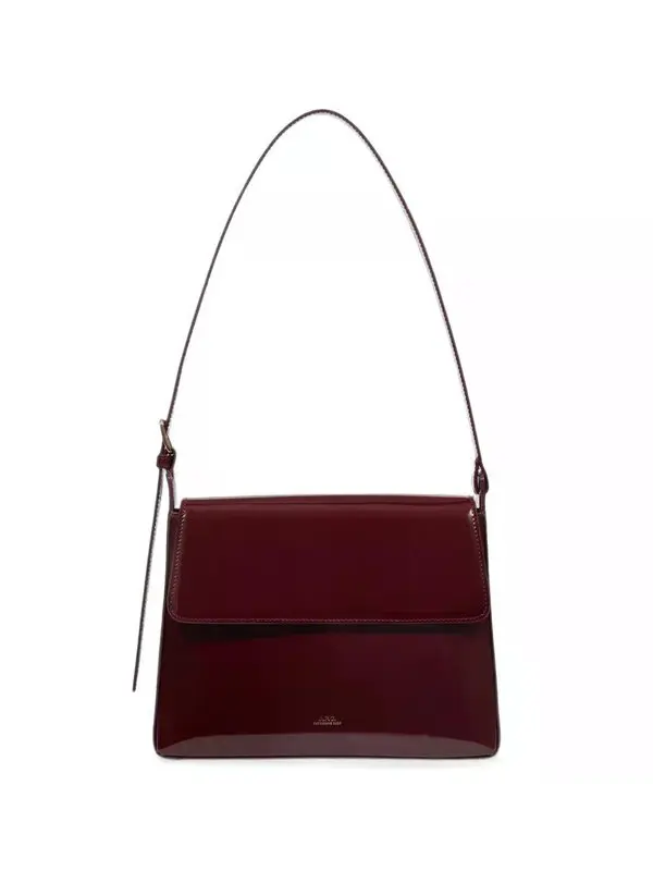 A.p.c. Virginie Polished Leather Shoulder Bag
