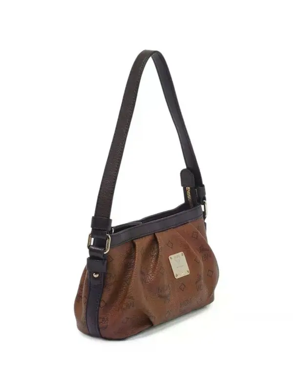 Mcm Pleated Visetos Shoulder Bag