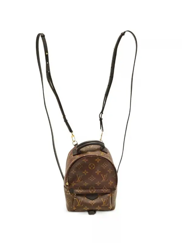 LOUIS VUITTON 2018 Mini Palm Springs Monogram Backpack - Brown