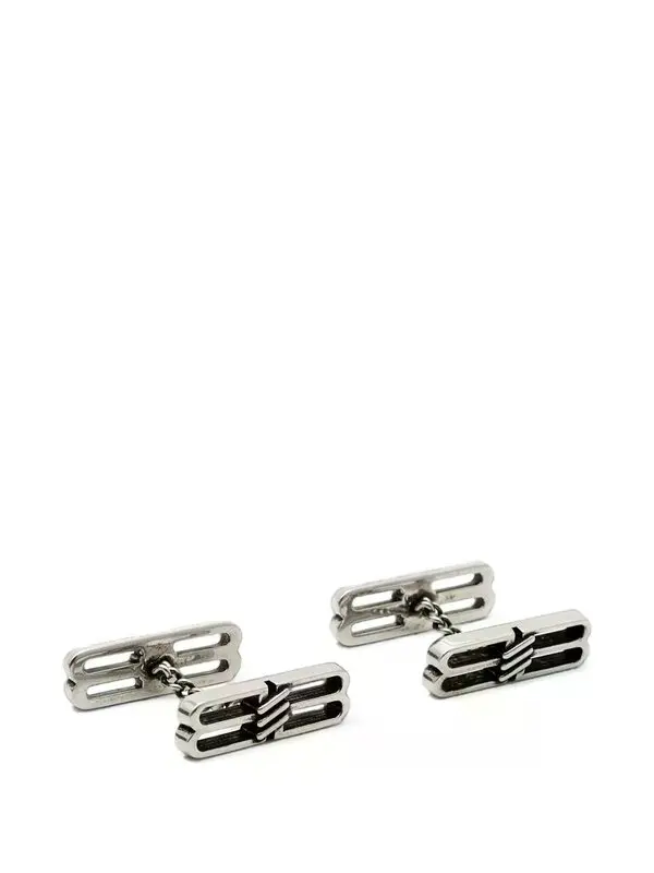 Balenciaga Bb Cufflinks - Silver