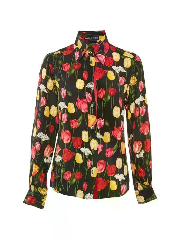 Dolce & Gabbana Tulip-print Shirt