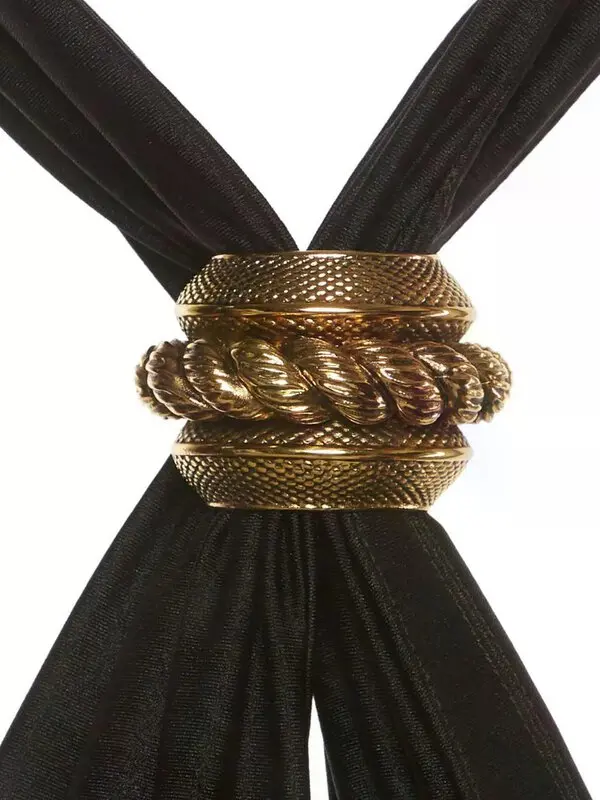 Saint Laurent Halter Neck Back Open Jumpsuit