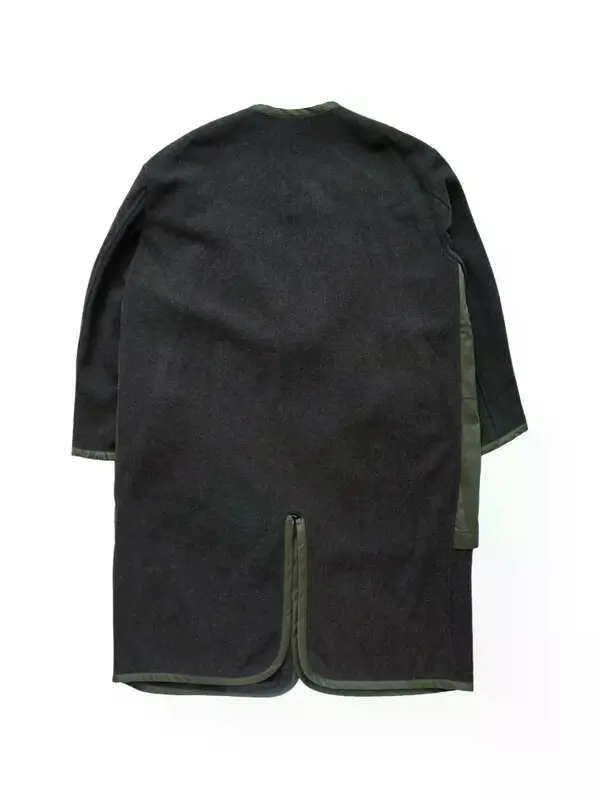 Comme Des Garçons Patched Collarless Coat