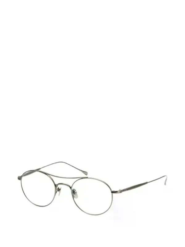 MASUNAGA Gms132t Round-frame Titanium Glasses