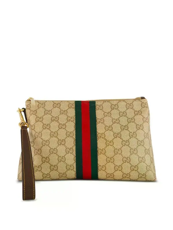 Gucci Small Gg Pouch With Web