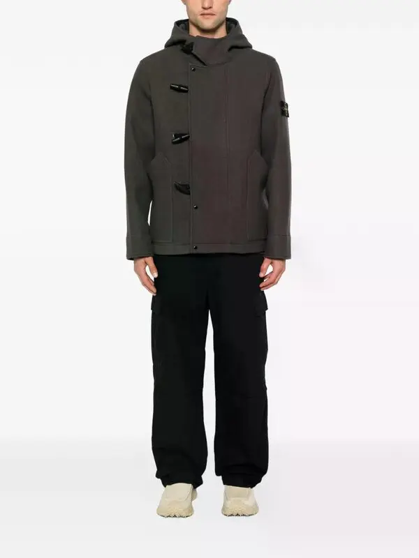 Stone Island Toggle-fastening Compass-patch Coat