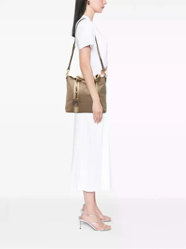 Prada 2000-2013 Canvas Canapa Logo Satchel