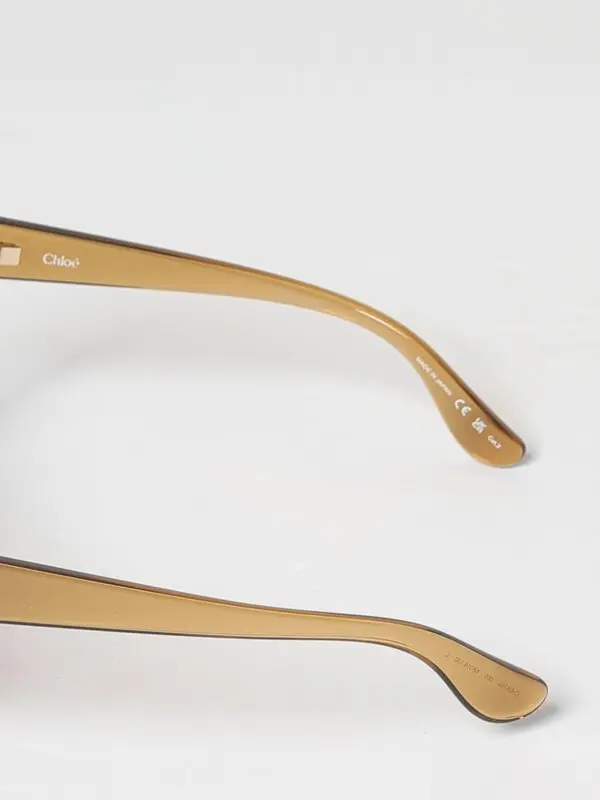 Chloé Shield Sunglasses In Acetate With A Rounded Shape And Lettering Logo