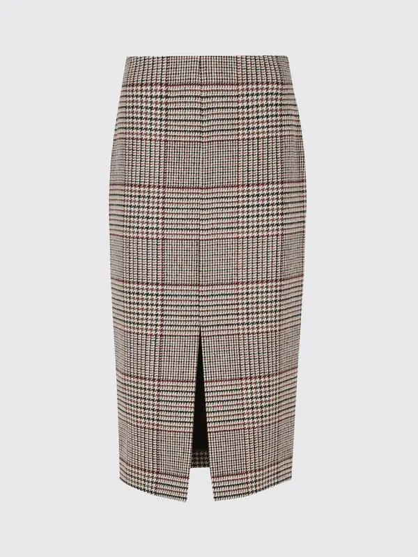 Federica Tosi Prince Of Wales Check Wool-blend Midi Pencil Skirt