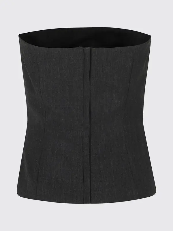 Federica Tosi Off-the-shoulder Cady Bustier Top With Straight Neckline