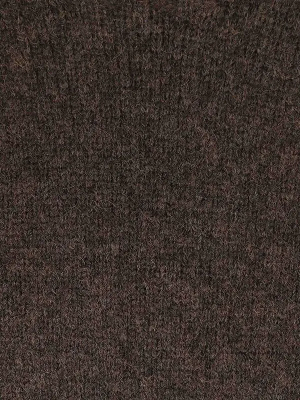 ROBERTO COLLINA Merino Wool And Baby Camel Crew Neck Sweater - Brown