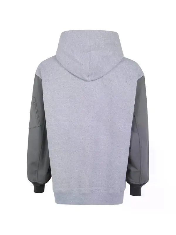 Comme Des Garçons Panelled Zip-pocket Hoodie