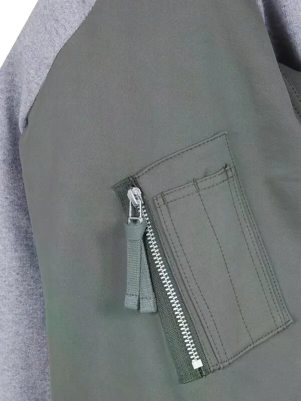 Comme Des Garçons Panelled Zip-pocket Hoodie