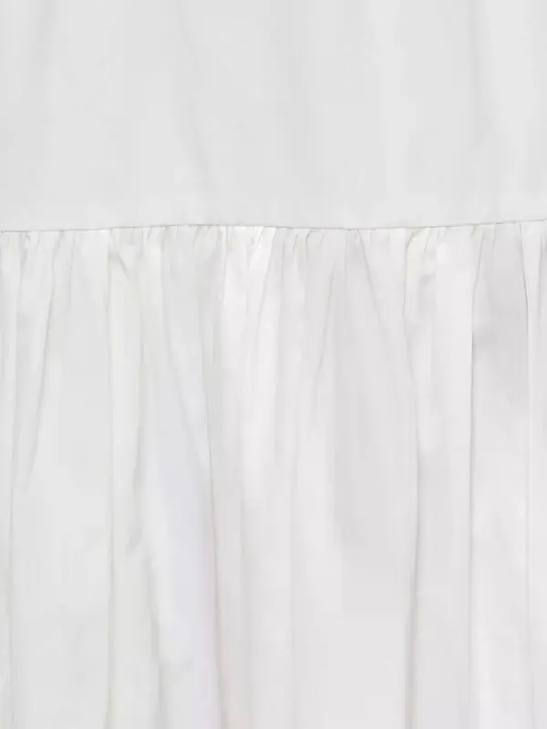 Dolce & Gabbana Poplin Tiered Skirt - White