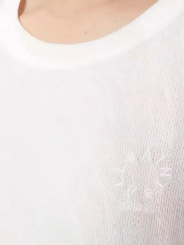 ALLSAINTS Logo-embroidered Ribbed T-shirt