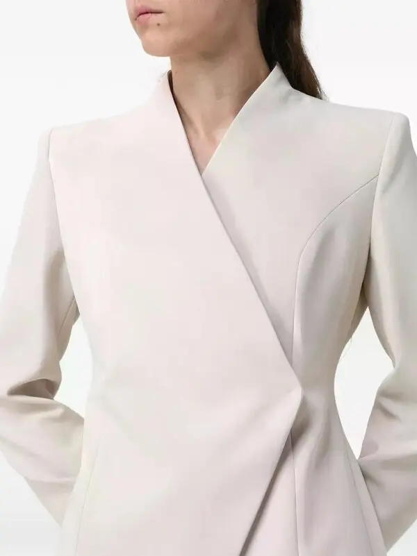 HANITA Asymmetric-front Coat - Neutrals