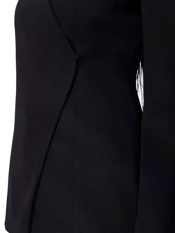 HANITA Wrap-front Tailored Jacket - Black