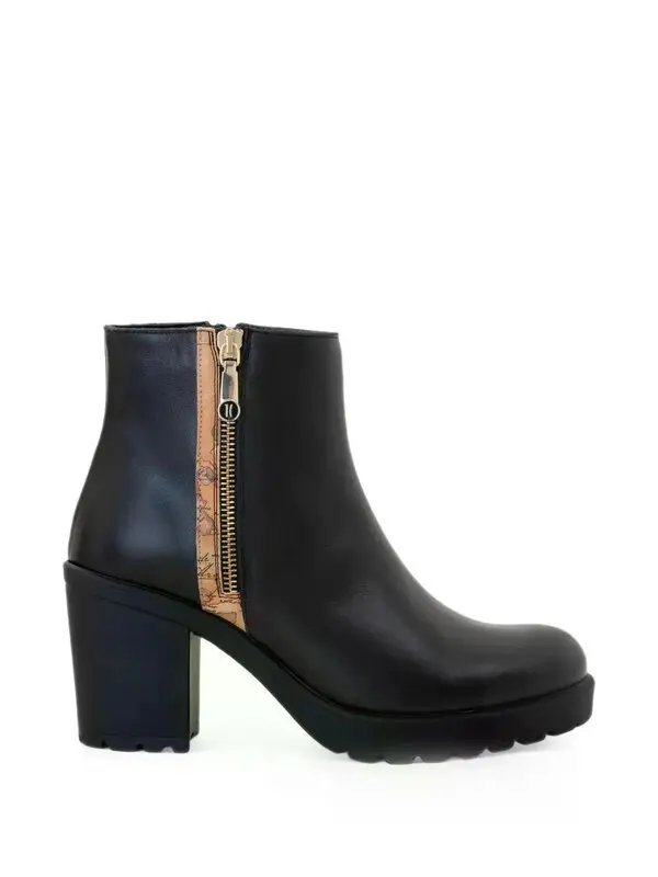 ALVIERO MARTINI 1° CLASSE Geo Classic-print Ankle Boots