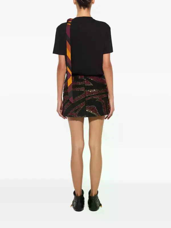 Emilio Pucci Wool T-shirt With Scarf Detail
