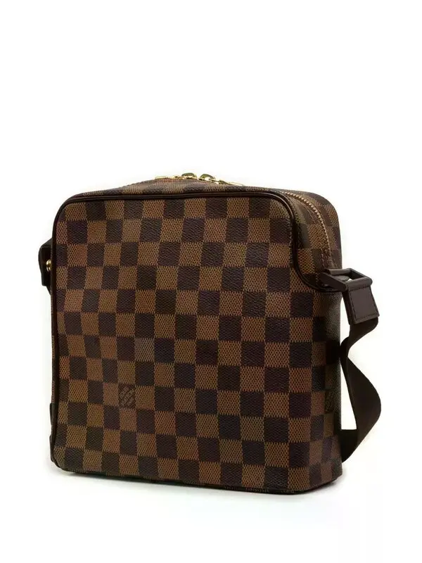 LOUIS VUITTON 2004 Damier Ebene Olav Pm Crossbody Bag