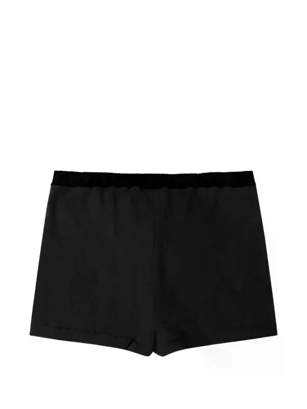 ENTIRE STUDIOS Ribbed-knit Lounge Shorts