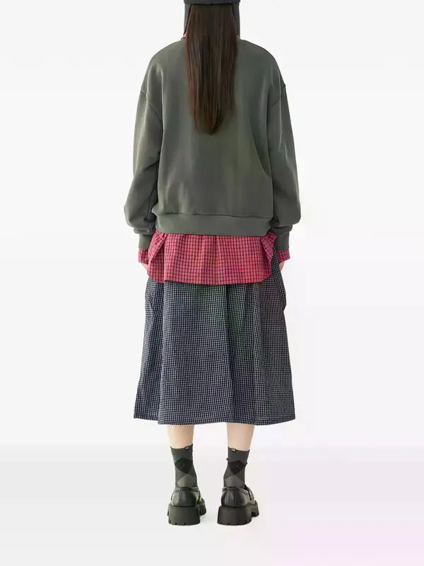 STUDIO TOMBOY Checkered Balloon Midi Skirt