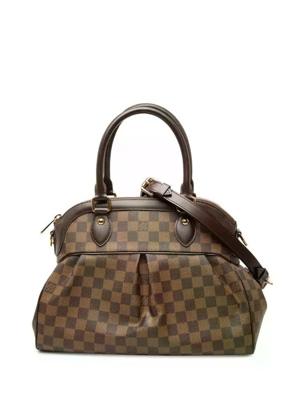 LOUIS VUITTON 2009 Damier Ebene Trevi Pm Satchel - Brown