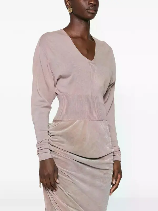 Rick Owens V-neck Cropped Top