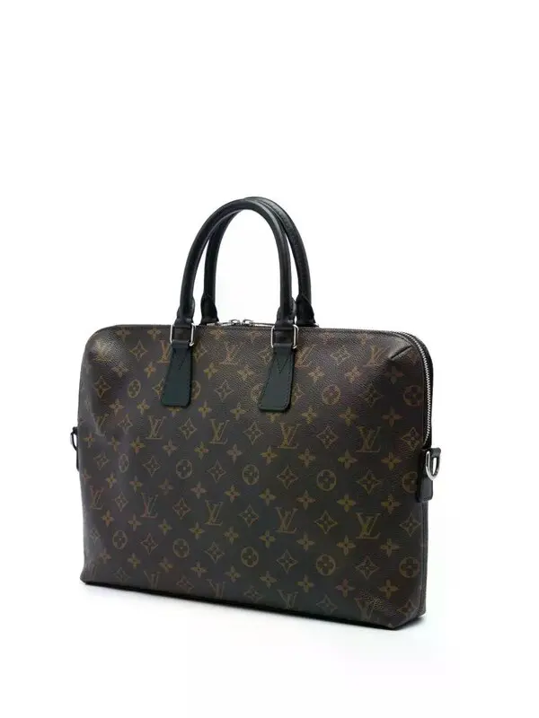 LOUIS VUITTON 2013 Monogram Macassar Porte Documents Jour Business Bag